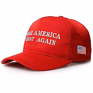 Bestmaple Make America Great Again Hat, 2024 Trump Cotton MAGA Baseball Cap Red