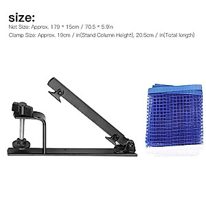 VGEBY Table Tennis Net, Portable Net with Metal Clamp Posts Indoor Outdoor Game Accessories Table Tennis Supplies