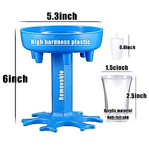 XBrand 6 Shot Glass Dispenser and Holder(Including 6 Glasses),Bar Shot Dispenser,Cocktail Dispenser,Multiple 6 Shot Dispenser For Filling Liquids,Carrier Liquor Dispenser Drinking Tool (Gray)