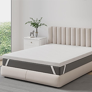 BedStory 3 Inch Memory Foam Mattress Topper Full Size,Firm Mattress Topper for Back Pain & Support,Special Cool Feeling Material Cover,Bed Topper with 2-Layer Ventilated Design,CertiPUR-US Certified