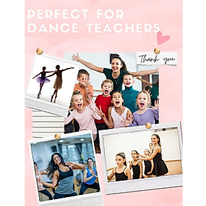 Onebttl Dance Teacher Gifts, Insulated Stainless Steel Wine Tumbler with Lid and Straw, 20 oz, Teacher Appreciation, Birthday, Christmas Gift, 5678, Glitter Rose Gold