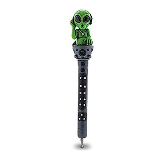 Planet Pens Alien DJ Novelty Pen - Fun and Unique Kids and Adults Ballpoint Pen, Cute Science Fiction Space Writing Pen Instrument For School & Office Desk Decor