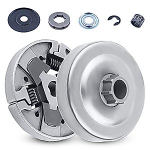 Adefol Chainsaw 3/8"-7 Clutch Drum Rim Sprocket Kit for Stihl MS660 066 064 MS640 MS661 Replacement Parts with Washer E-Clip Needle Bearing