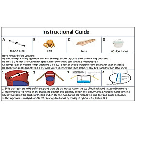 RINNETRAPS, Rolling Log Mouse Trap, Tested & Proven Effective Capture or Kill of Mice, Small Rats or Rodents, Humane for Pest Control, Catches Safe with No Poison: Made & Designed in The USA (1)