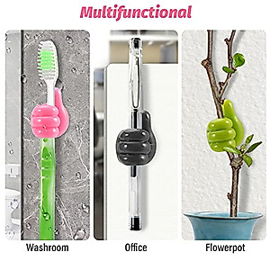 CfoPiryx 11pcs Cable Clips Cable Holder, Thumbs Duck Wire Organizer, Self-Adhesive Hooks Set for Desk, Power Cables, Charging Cables, Audio Cables, for Office, Desk Organiser(Size:11pcs)