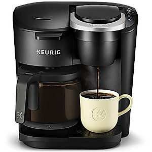 CHNLML Ke-urig K-Duo Essentials Single Serve & Carafe Coffee Maker, Black, 15.75 x 15.67 x 15.75 Inches