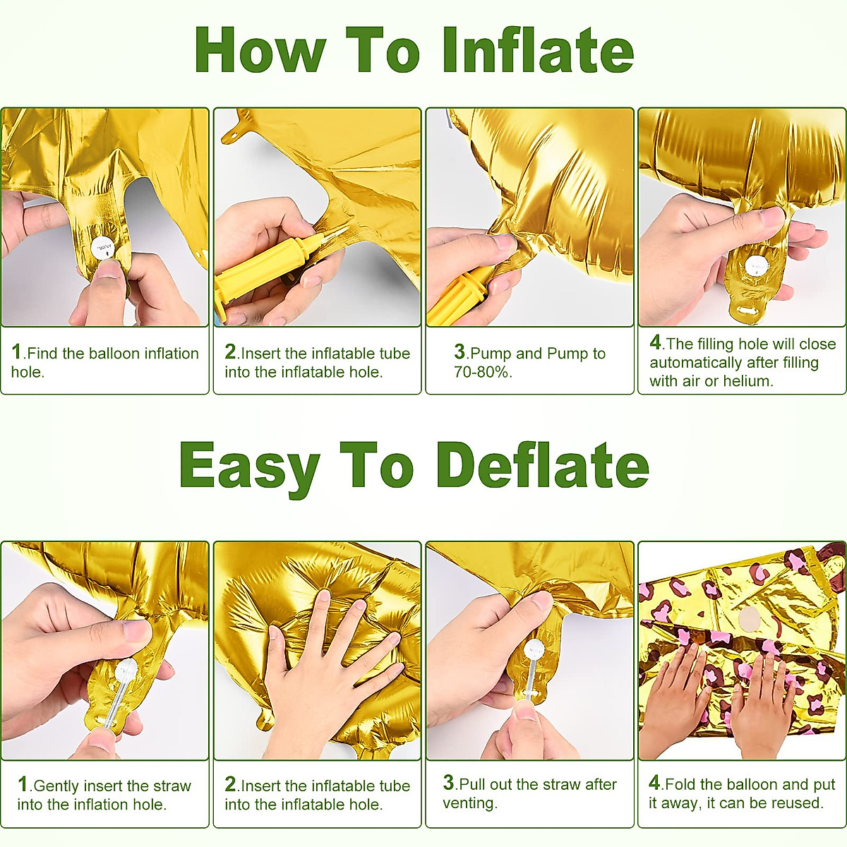 6 Pieces Giant Jungle Safari Animals Balloons,Large Zebra Giraffe Leopard Cheetah Tiger Foil Balloons For Wild One Safari Zoo Jungle Theme Party Baby Shower Birthday Party Decoration