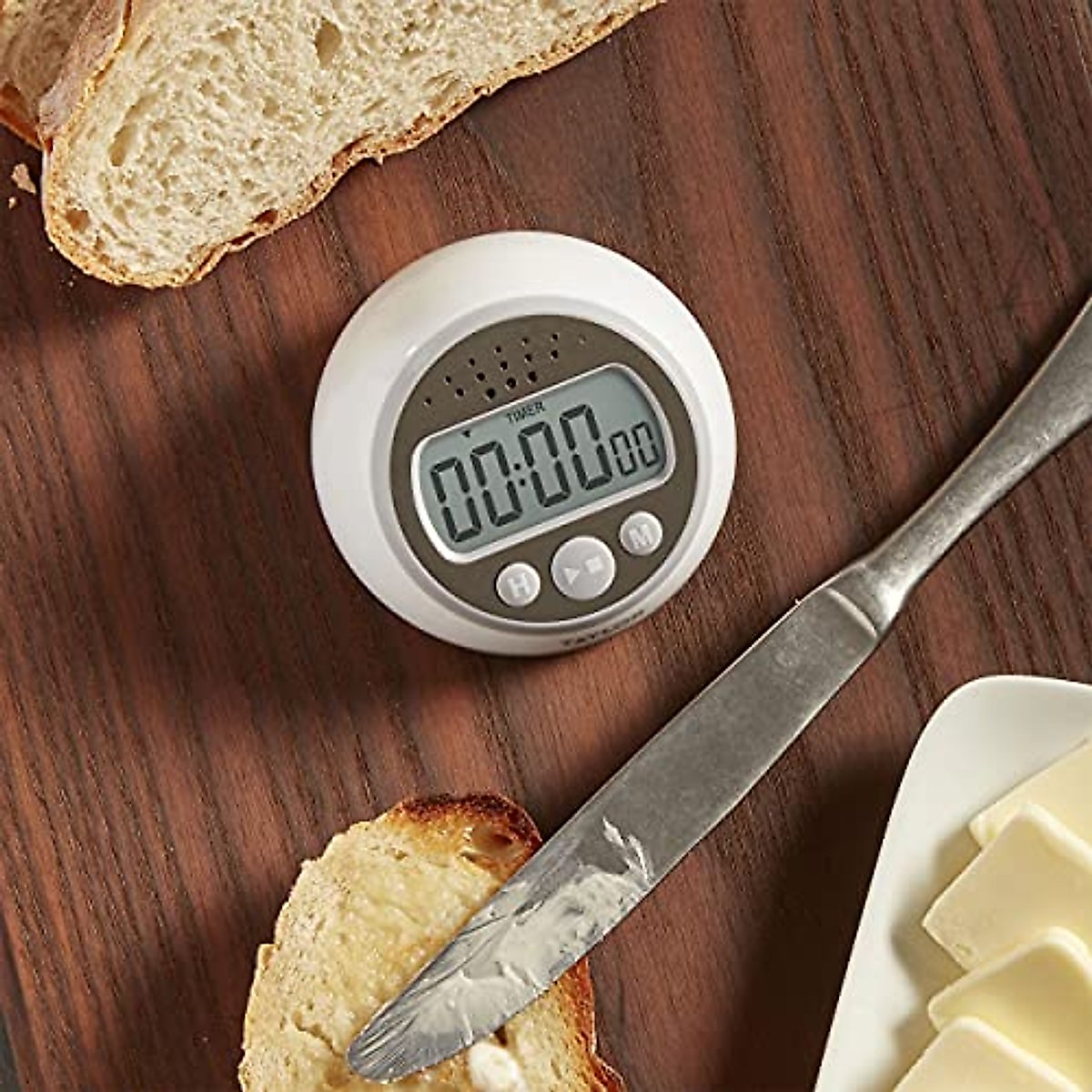 Taylor Digital Timer Counts Up and Down for School, Learning, Projects, and Kitchen Tasks, Super Loud Digital Timer, Gray