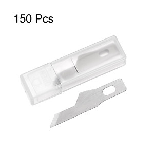 HARFINGTON 100pcs Exacto Knife Blades #16 Hobby Knife Replacement Blades Spare Precision Exacto Blades Hobby Knife Blade Refills for DIY, Art, Cutting, Carving, Scrapbooking, Stencil