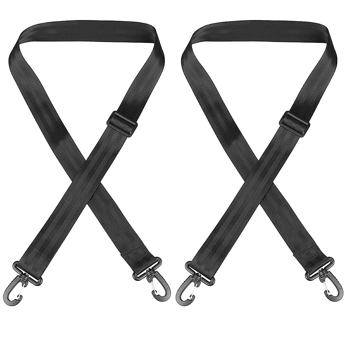 MAGARROW 1.5-inch Shoulder Strap 60" Bag Strap, 2-PCS, Black