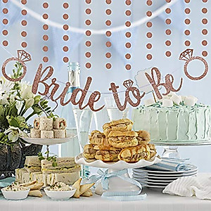 Rose Gold Glitter Bride to Be Banner Bridal Shower Banner Bride to Be Sign for Bridal Shower Wedding Engagement Bachelorette Party Decor