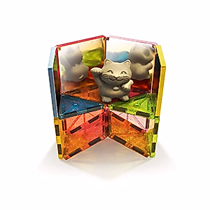 MAGNA - TILES Stardust Set, The Original Magnetic Building Tiles for Creative Open-Ended Play, Educational Toys for Children Ages 3 Years + (15 Pieces Including Glitter and Mirrors)