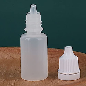 Othmro 20Pcs 0.2oz Lab Dropping Bottles 5ml PE Plastic Bottles Lab Eye Dropper Bottles Squeezable Eye Liquid Drop Bottle Small Mouth Drop Bottles Sample Seal Storage Bottles with Yellow Cap for Travel