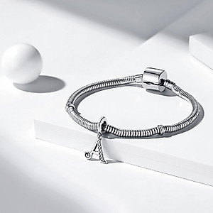 925 Sterling Silver Letter C Charms for Pandora Bracelets and Necklace Alphabet Initial Pendant Jewelry Gift for Women