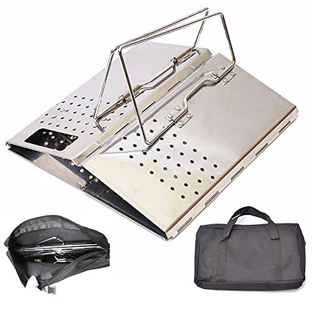 Portable Chimney Starter Stainless Steel Outdoor BBQ Foldable Charcoal Starter father's day gift