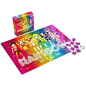 Rainbow High, Foil Jigsaw Puzzle 199-Piece Reflective Abstract Metallic Effect Featuring The Fashionable Dolls, for Kids Ages 8 and up