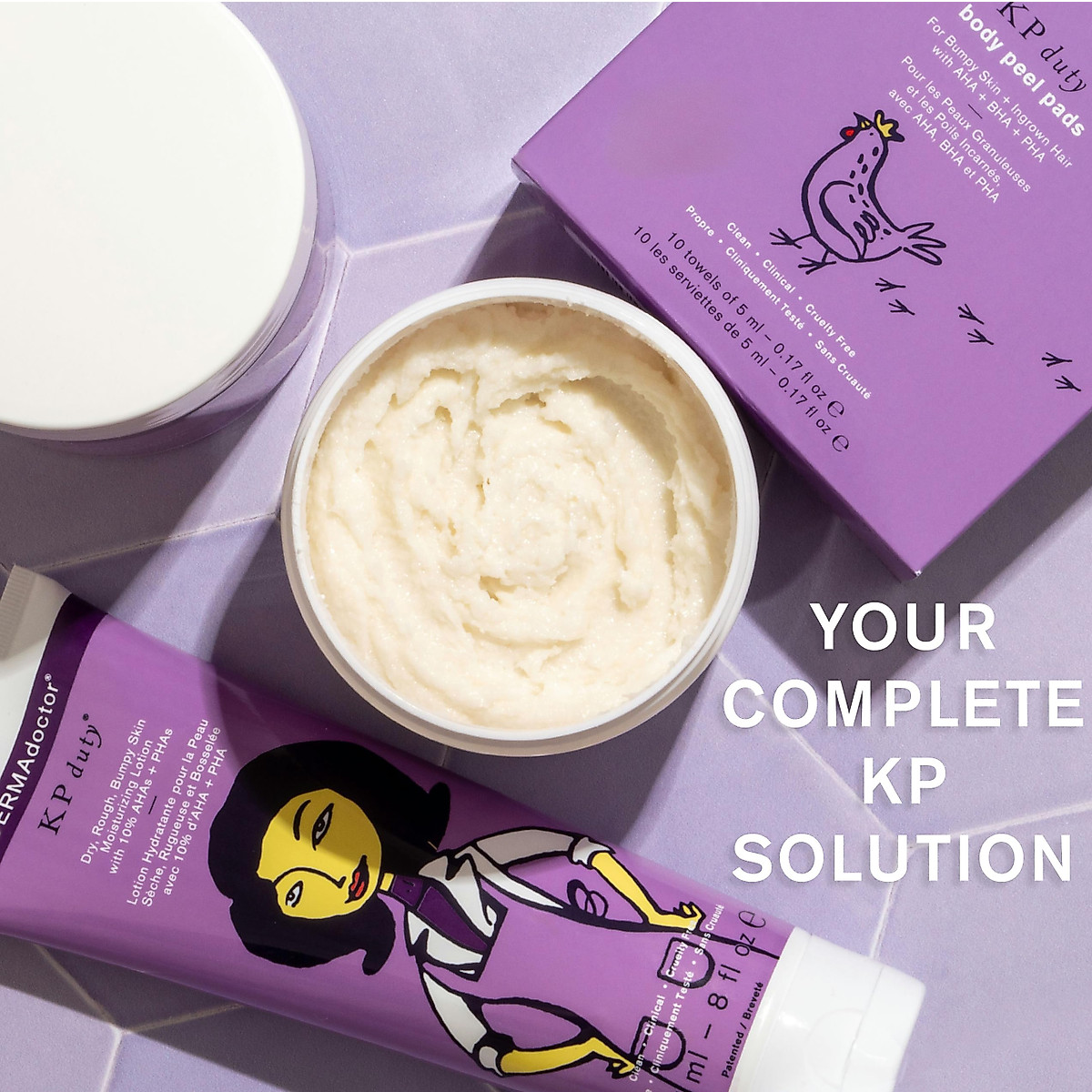 DERMAdoctor KP Bump Eraser Body Scrub Dermatologist Formulated Exfoliant | Keratosis Pilaris Treatment For Dry And Bumpy Skin 10% AHAs + PHAs - 16 fl oz