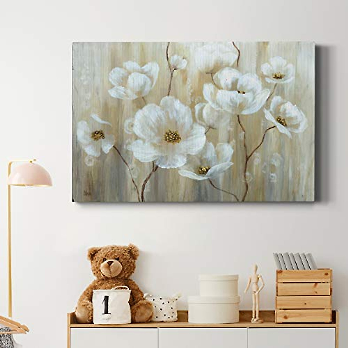 Home Decor Landscape Canvas Wall Art Abstract Floral Painting Modern Pictures Artwork Decoration for Living Room Kitchen Bathroom Office, Ready to Hang, 24x36