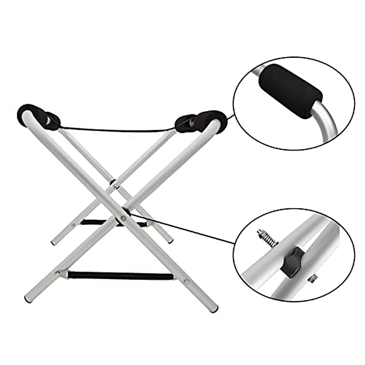 Anbt 2-Pack Portable Boat Stand 165 Lbs Capacity Folding Freestanding Kayak Canoe Storage Rack Stands Padding for Indoor and Outdoor Premium Accessories for Kayaks, Canoes, SUP Paddle Boards