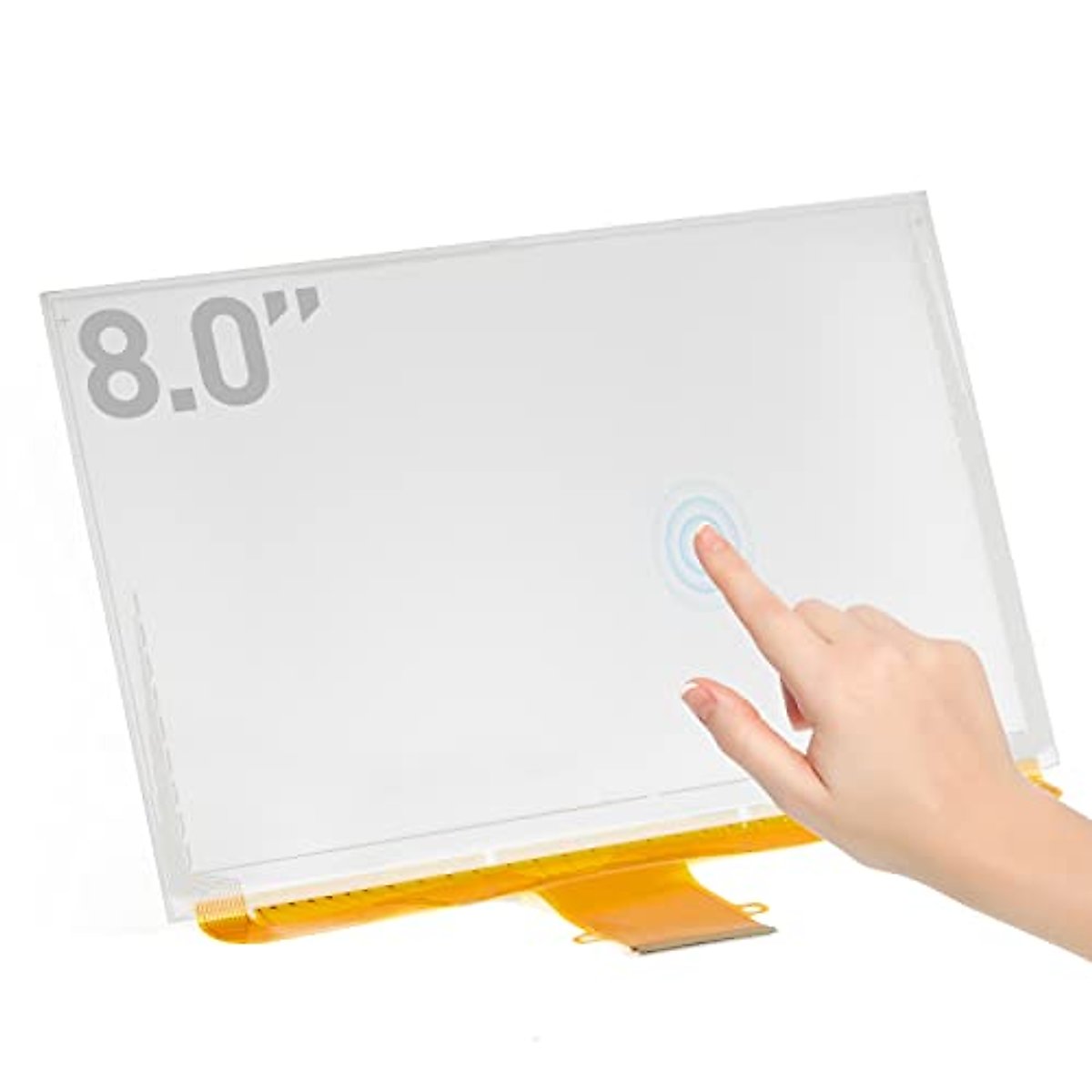 WonVon Fit GMC 8" Touch Screen - Digitizer on Navigation Radio LCD Replacement New OEM Compatible with 2014-2020 Chevrolet GMC MYLINK DJ080PA-01A (Without LCD)