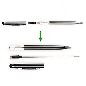 homEdge Stylus Pen and Ink Pen Set of 12 Pack, Universal 2 in 1 Capacitive Stylus Ball Point Pens Compatible with iPad, iPhone, Samsung, Kindle Touch