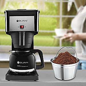 Nicelucky Bunn coffee filter reusable 8 10 12 cup basket replacement filter-stainless steel Permanent coffee filter Suitable for BUNN coffee brewer