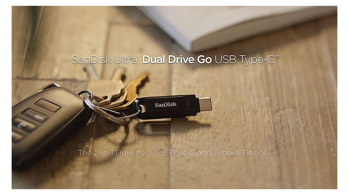 SanDisk 128GB Ultra Dual Drive Go Rainbow USB Type-C - Fast Data Transfer