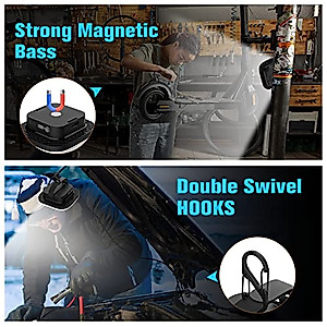 LED Camping Lantern Rechargeable, 2500 Lumen Work Light with Stand,Remote Control&4 Light Modes, Optimal Companion for Portable Power Station Solar Panel Charger Power Bank