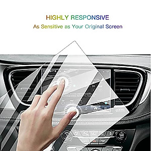 SKTU for 2021 2022 2023 Chrysler Pacifica Screen Protector Dodge Durango Uconnect 10.1In Navigation Display 2023 Chrysle r Pacifica Accessories Tempered Glass 9H Hardness Anti Glare & Scratch HD Clear Touch Screen Protective Film