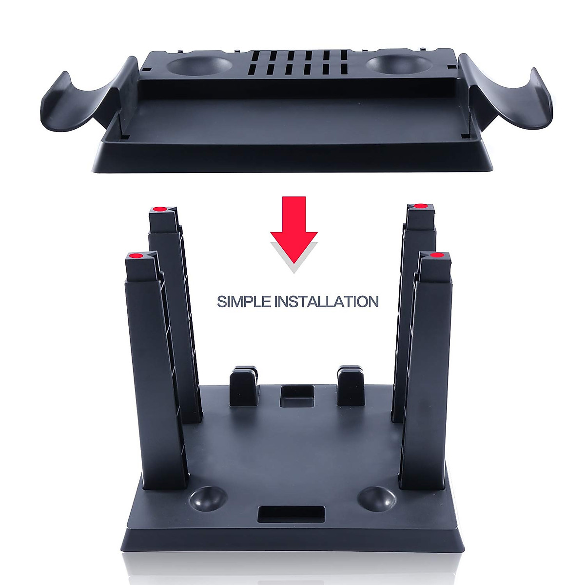 Storage Stand for Nintendo Switch, Storage Stand Controller Holder for Nintendo Switch Accessories and 2 Poke Ball Plus Controllers