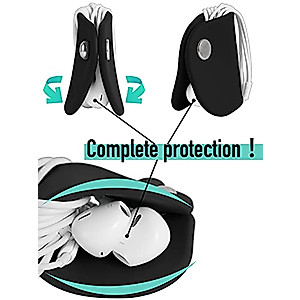 ELFRhino Cord Organizer Earbud Holder Earphones Headphones Winder Keeper Earbuds Case Storage Wrap Headset Keeper Cord Manager Cable Organizer(Blue+Pink+Black+White)