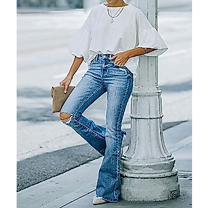 ripped bell bottom jeans for women 70s outfits for women flare jeans flare pants bell bottom pants for women flare jeans for women flare pants for women bell bottom jeans bell bottoms for women