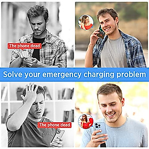 GAIDEGA Keychain Portable Charger for iPhone, Mini Power Emergency Pod, 100% Full Capacity External Fast Charging Power Bank Battery Pack（iOS Connector）
