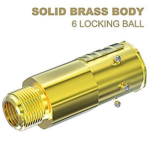 WYNNsky High Flow V-Style Air Fittings, Brass Quick-Connect Coupler and Steel Plug, 1/4 Inch Body Size, 1/4 Inch NPT Threads Size, 250PSI, 14PCS Air Compressor Hose Accessories
