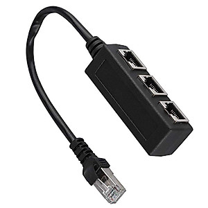 Network Splitter Adapter Network Adapter Ethernet Splitter, thernet Cable Adapter, for Router TV Box
