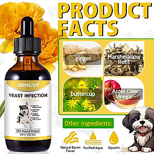 Natural Yeast Infection Treatment for Dogs - Helps to Support Itch Relief - Inflammation Relief & More - Dog Yeast Infection Treatment - Dog Ear Infection Treatment - Dog Allergy | 2 Oz