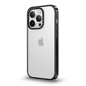 CASETiFY [Bundle] Amazon Exclusive Essential Case for iPhone 14 Pro - Clear Black & CASETiFY Screen Protector for iPhone 14 Pro 2.5D Full Screen Tempered Glass