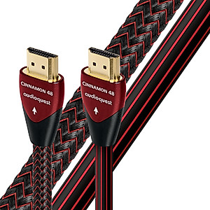 AudioQuest 1.5m Cinnamon 48 2.1 HDMI Cable - 8K/10K Ultra HD, Gaming, High-Speed, 48Gbps, HDR, eARC