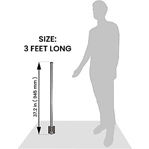 WiFi Outdoor Omni Antenna Gain 12dB 2.4Ghz Roof Mount (3 Feet Long) Wireless Network Extender/Repeater Range Pole(N-Female Cable Connector) House/RV/Camping/Boat Signal Amplifier Tupavco TP551