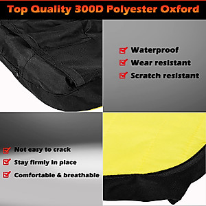 Upgrade Large Seat Cover LP92334, Riding Lawn Mower Cushioned Waterproof Seat Cover up to 18" High Perfectly Fits for John Deere Mower & Gator Seats, Comes with Convenient Storage Pouch