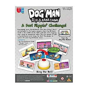University Games, Dog Man Flip-o-Rama Card Matching Game, Based on The Dog Man Books Series, for 2 or More Players Ages 6 and Up