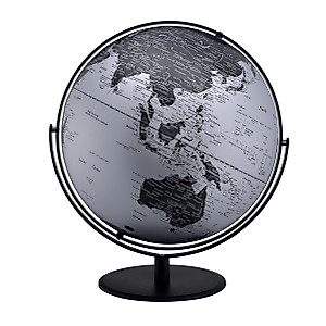 Ore International World Globe Black/Silver