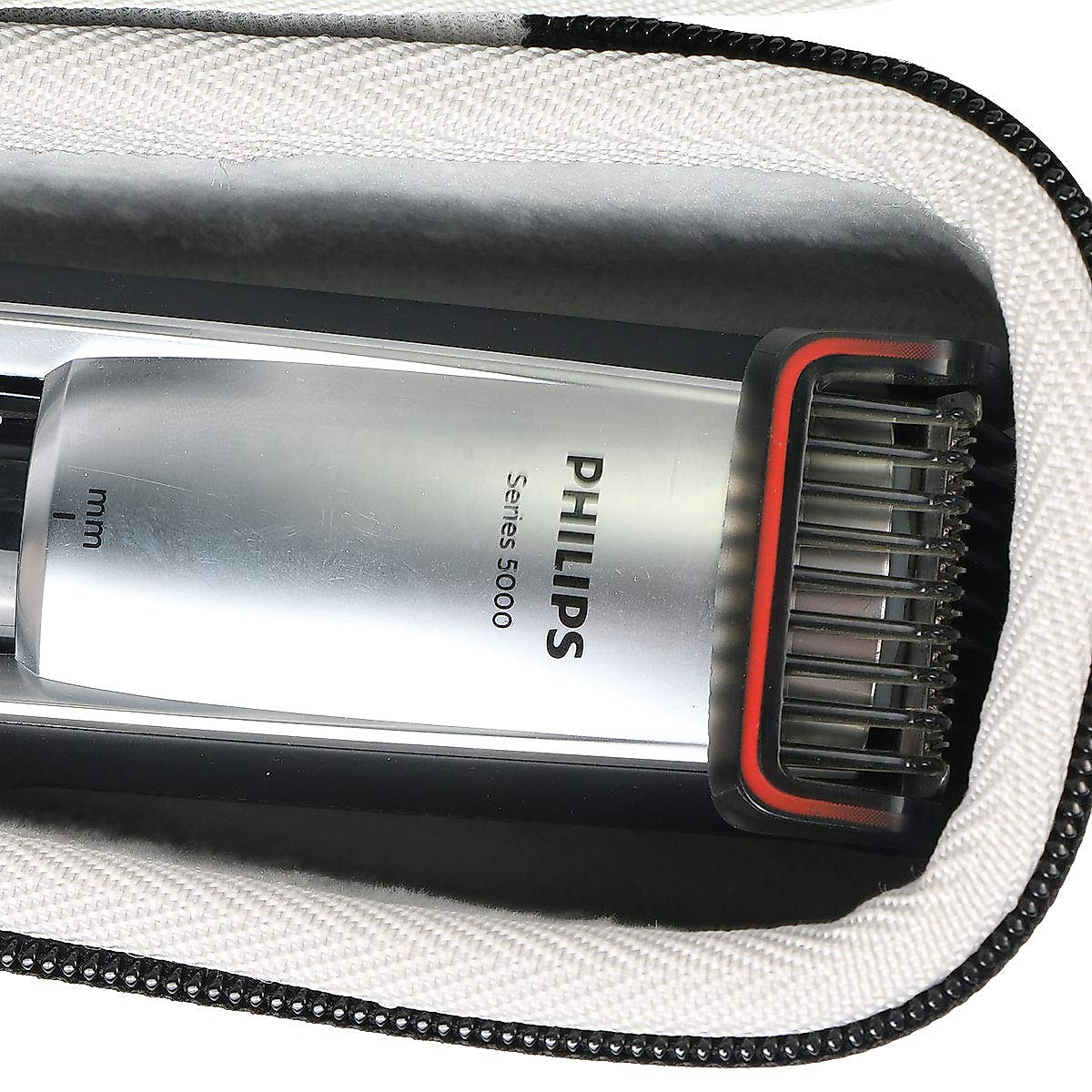 khanka Hard Travel Case Replacement for Philips Norelco Beard & Head trimmer Series 5100/7000 built-in length settings, hair clipping combs