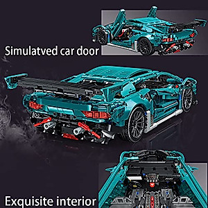 Mesiondy Sports Car Building Blocks Toys Boys or Adults Kits，1:14 MOC Building Set Raceing Car Model,Super Cars for Boys Age 12+ (1488Pcs)