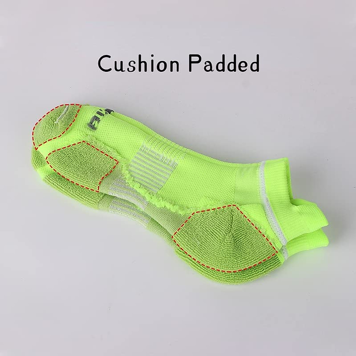 ADILAIDUN 6/12 Pairs Women Athletic Socks No Show,women's Running Ankle Socks Sports Socks Essential Lightweight Size 4-11 (Dark Green-6 Pairs)