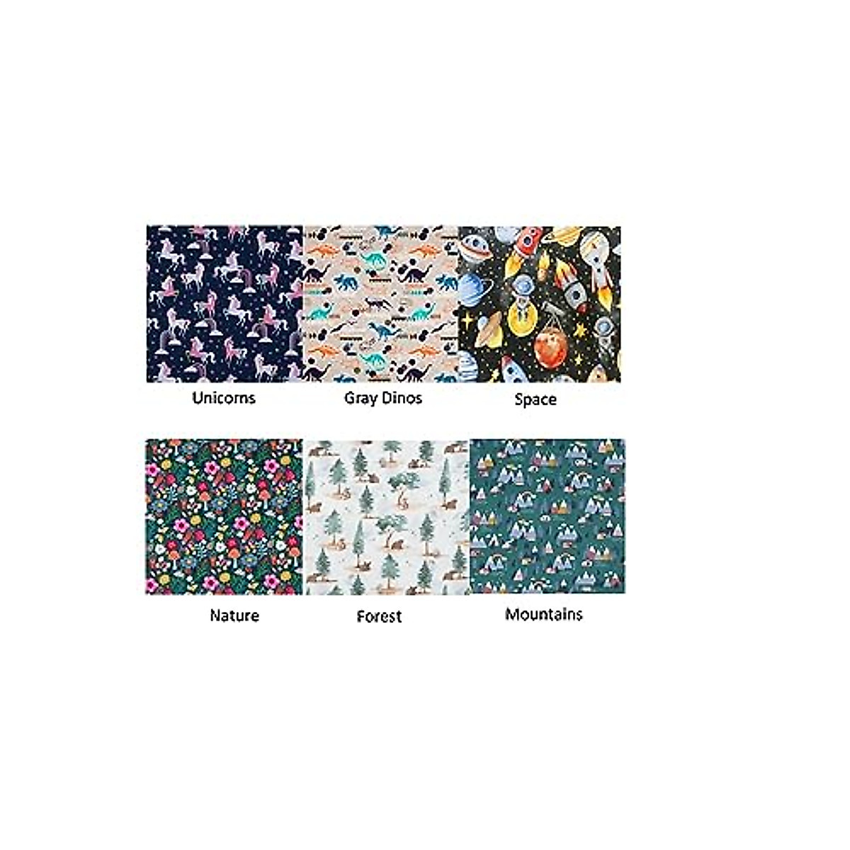 Lunchbox Small Kids Napkins, Pick Your Prints, 12x12 inches, Cotton Single Ply Napkins, Set of 6