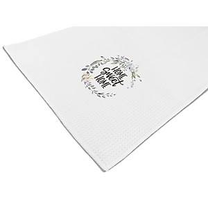 Voatok Home Sweet Home Garland Bath Towel,Family Sweet Gifts Decorative Towel,New Home Housewarming Decor,Mom Gifts