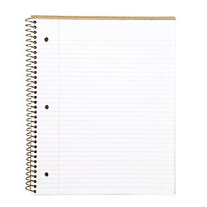 Mintra 100% Recycled Notebooks (Letter Size (8.5in x 11in), Plain Cover 3pk)