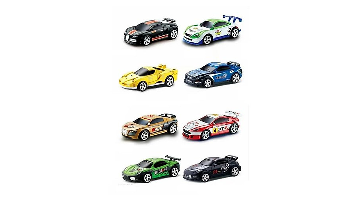 Mini RC 1:58 Scale Small Pocket Portable Micro Racing Car Can Miniature ...