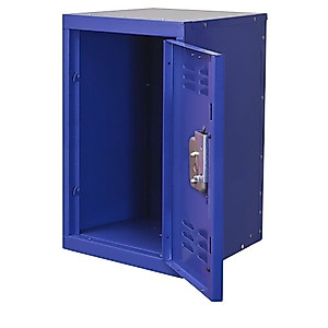 Hallowell HKL151524-1GS Kid Mini Locker, 15" Width x 15" Depth x 24" Height, Single Tier, 1-Wide, Knock-Down, 717 Grand Slam